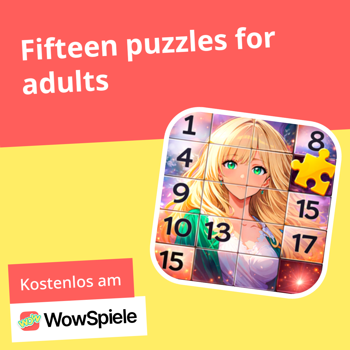 Fifteen puzzles for adults (von VRN Games) - Kostenlos Spielen | WowSpiele