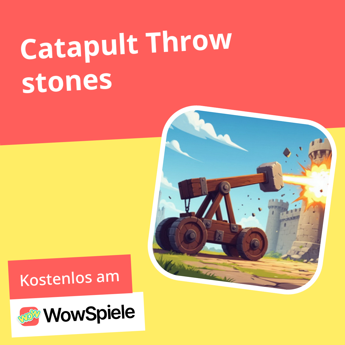 Catapult Throw stones (von AlekseyN) - Kostenlos Spielen | WowSpiele