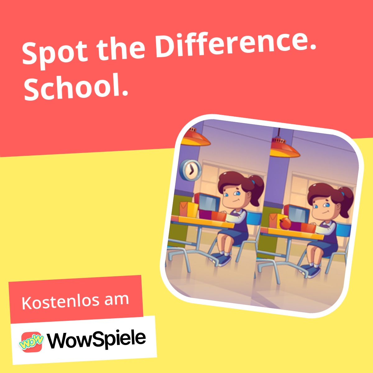 Spot the Difference. School. (von FunArtStudio) - Kostenlos Spielen ...